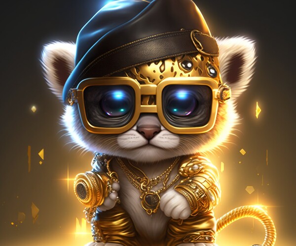 ArtStation - series of pictures of gold rich animals | Artworks