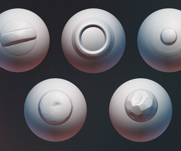ArtStation - Blender Buttons And Rivets Sculpting Brushes. Asset ...