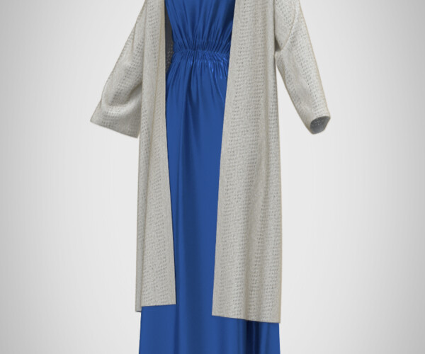 ArtStation - Dresses & Knit Cardigan / Marvelous Designer/Clo3D project ...