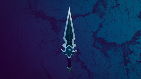 ArtStation - Fantasy Dagger Low-poly 3D model | Game Assets