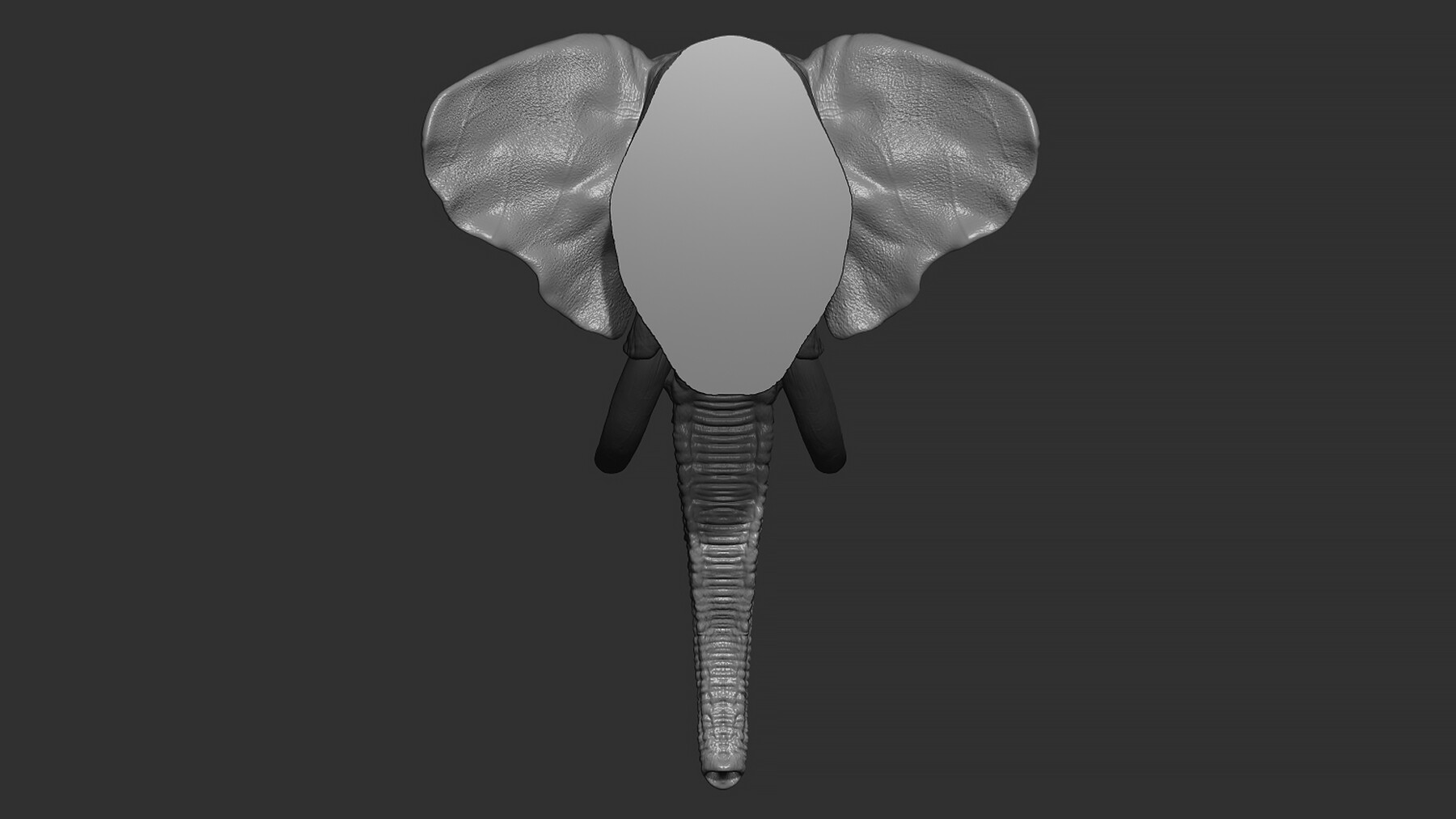 ArtStation - Elephant head with tusks | Resources
