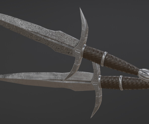 ArtStation - Engraved Medieval Dagger (Game-ready) | Game Assets
