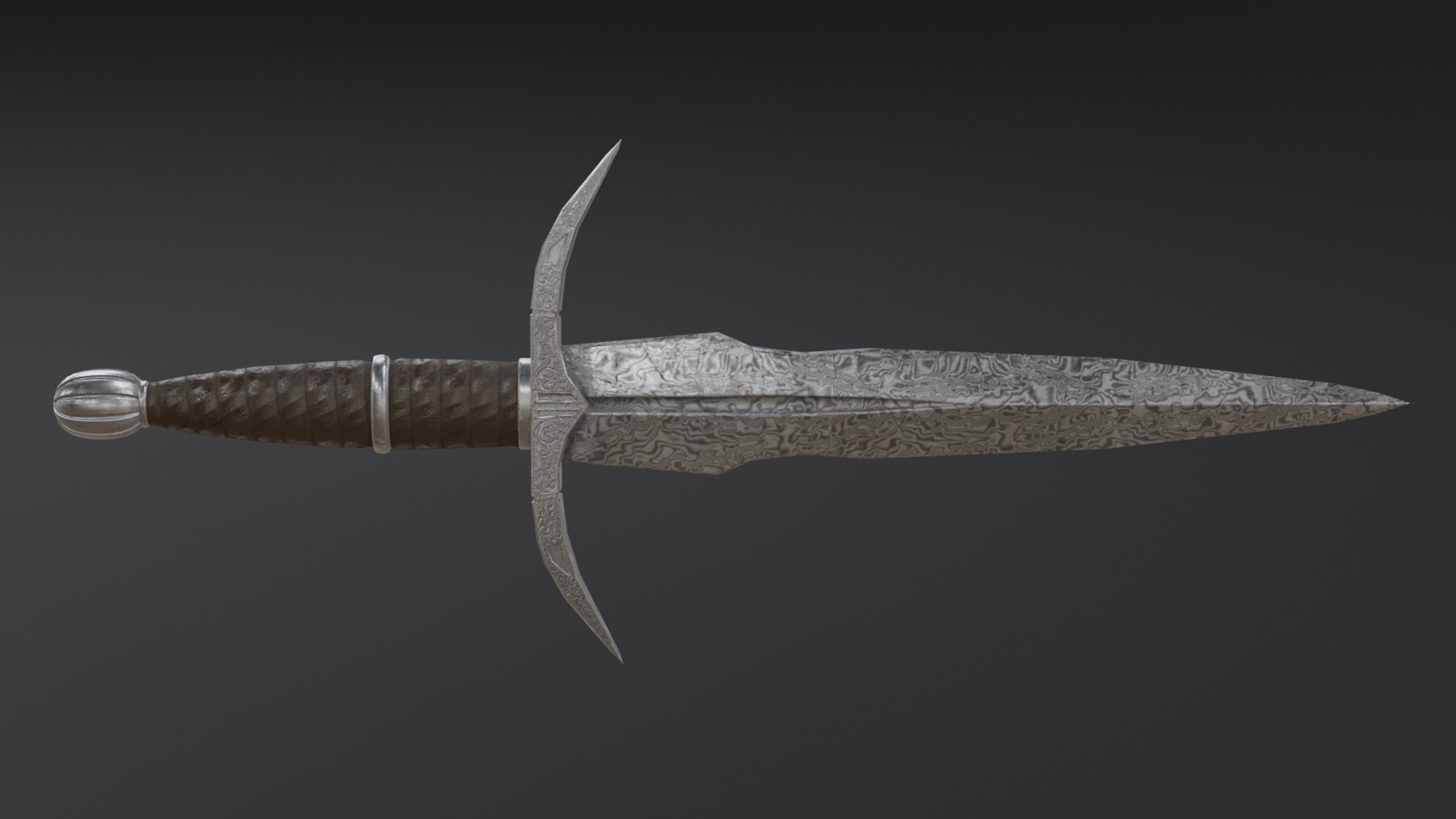 ArtStation - Engraved Medieval Dagger (Game-ready) | Game Assets
