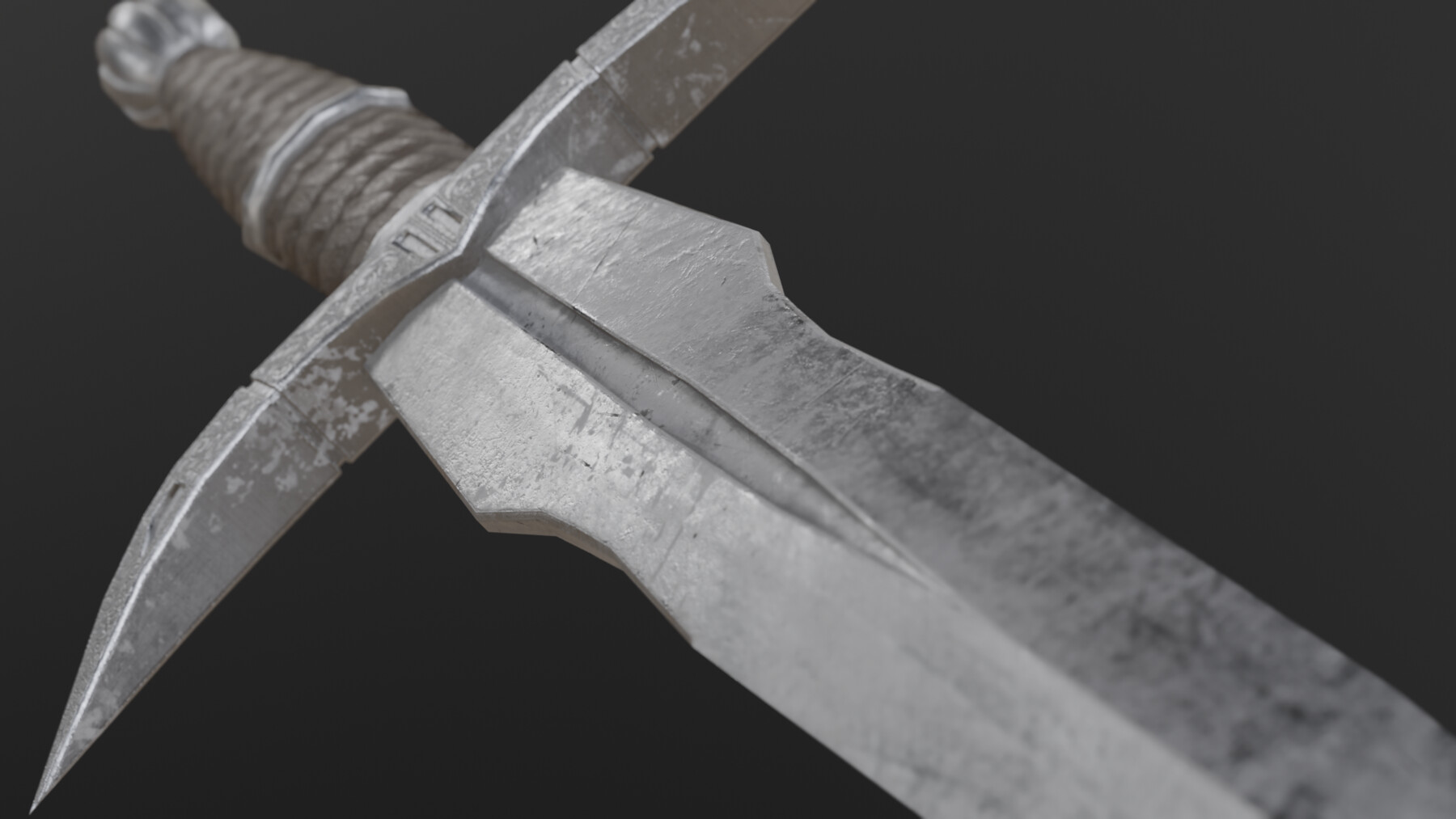 ArtStation - Engraved Medieval Dagger (Game-ready) | Game Assets