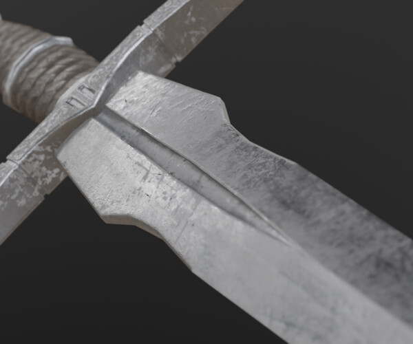 ArtStation - Engraved Medieval Dagger (Game-ready) | Game Assets