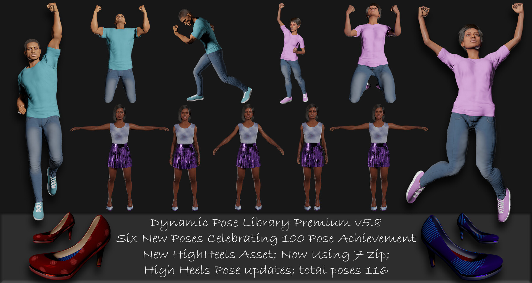 Andrew - Dynamic Pose Library Premium - Blender
