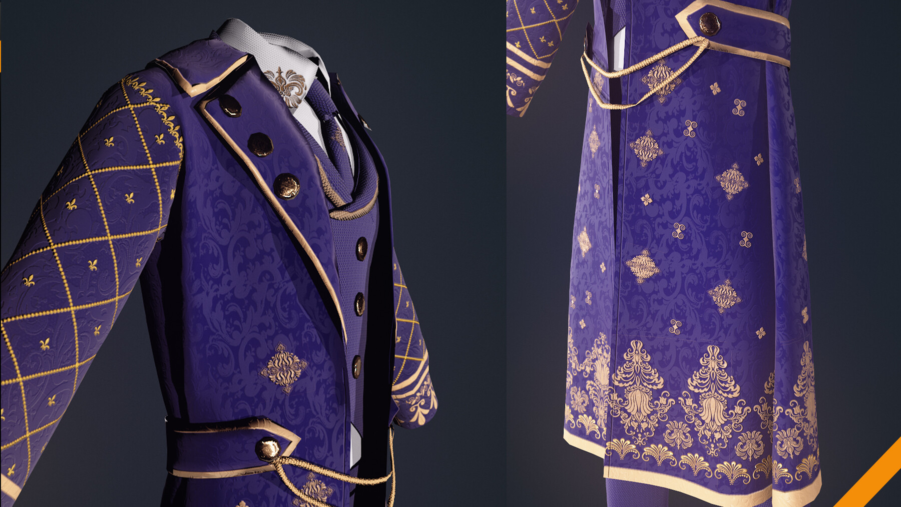 ArtStation - Men's Suit | Game Assets