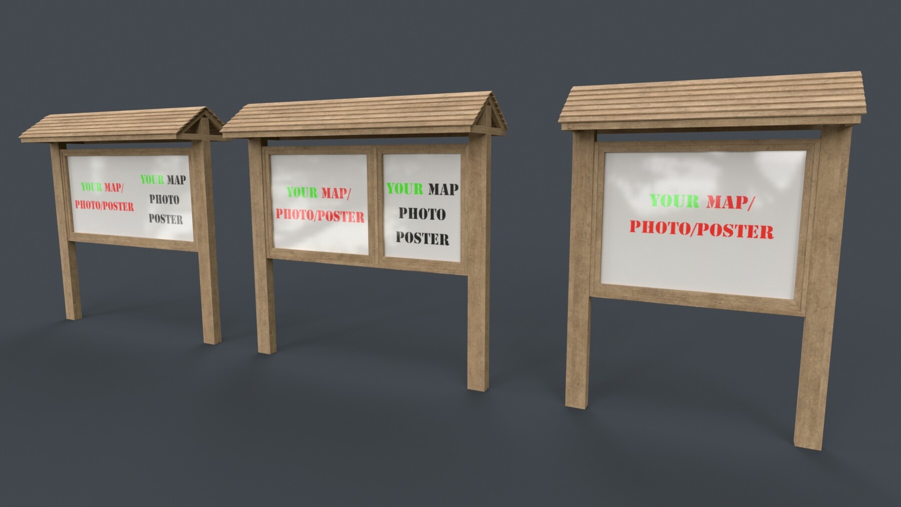 ArtStation - PBR Outdoor Wooden Notice Board A | Resources
