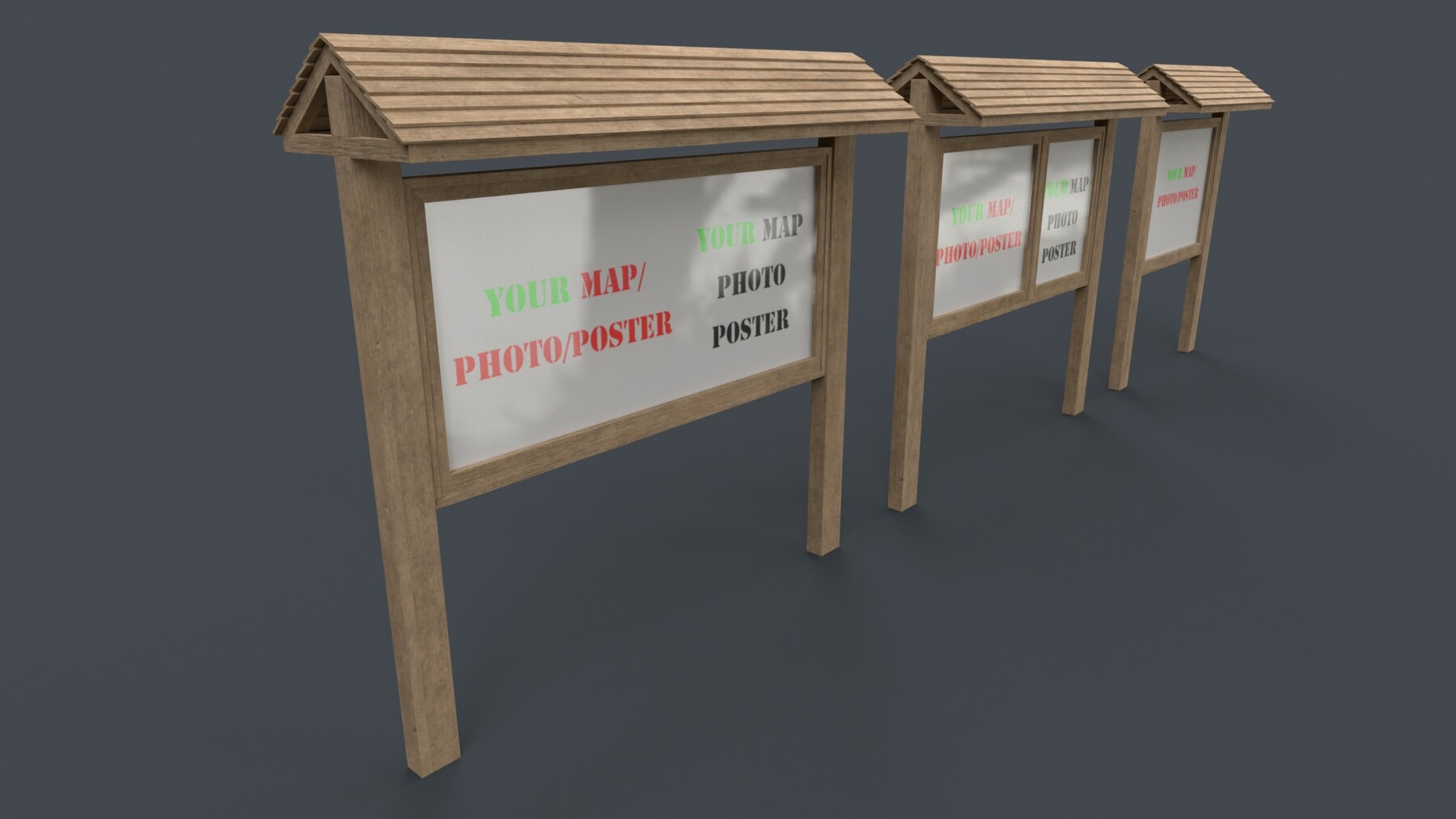 ArtStation - PBR Outdoor Wooden Notice Board A | Resources