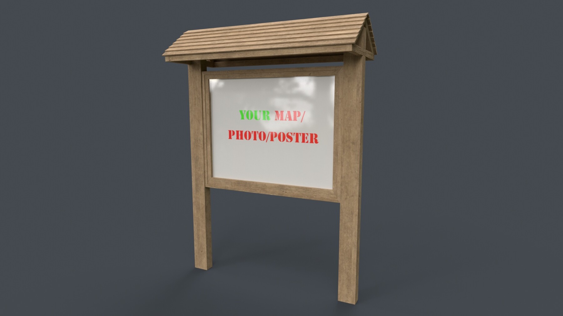 ArtStation - PBR Outdoor Wooden Notice Board A | Resources