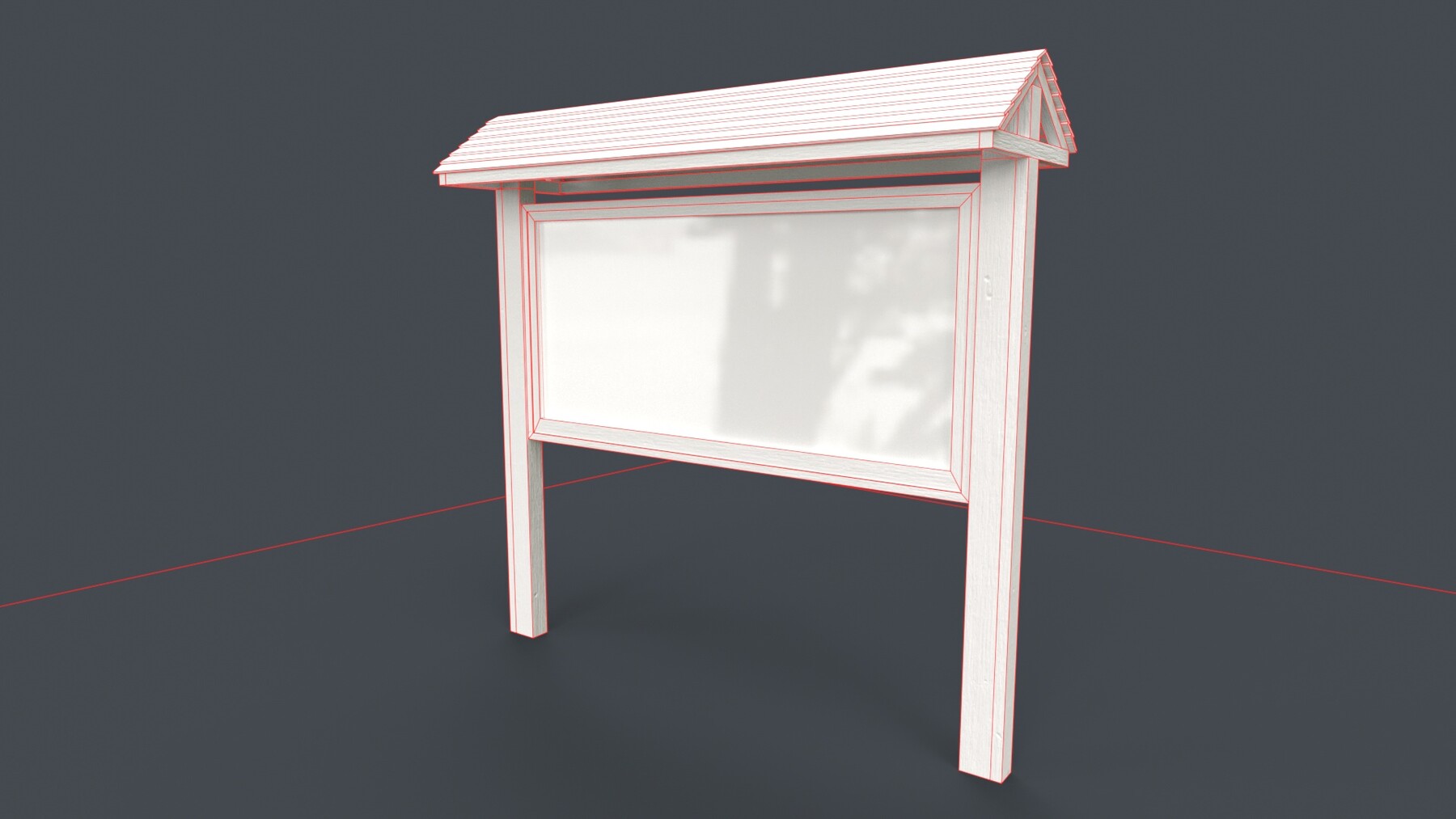 ArtStation - PBR Outdoor Wooden Notice Board A | Resources