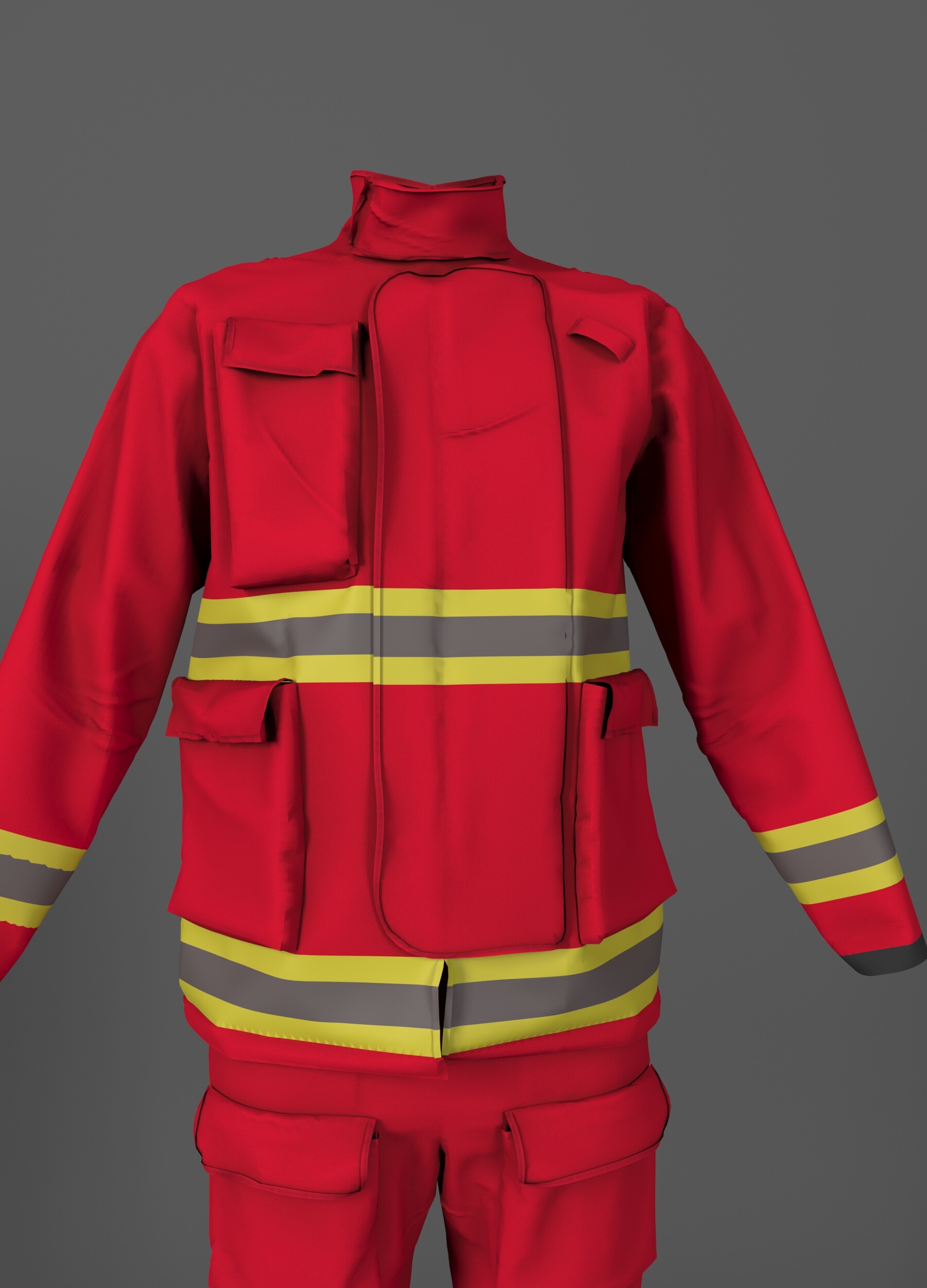 ArtStation - MALE FIREFIGHTER OUTFIT + MATERIALS + CLO 3D + MARVELOUES ...