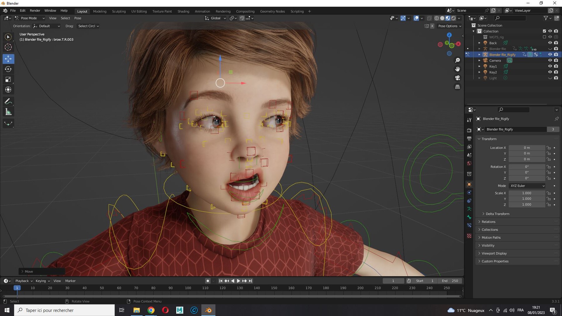 ArtStation - Realistic girl brown Ready | Game Assets
