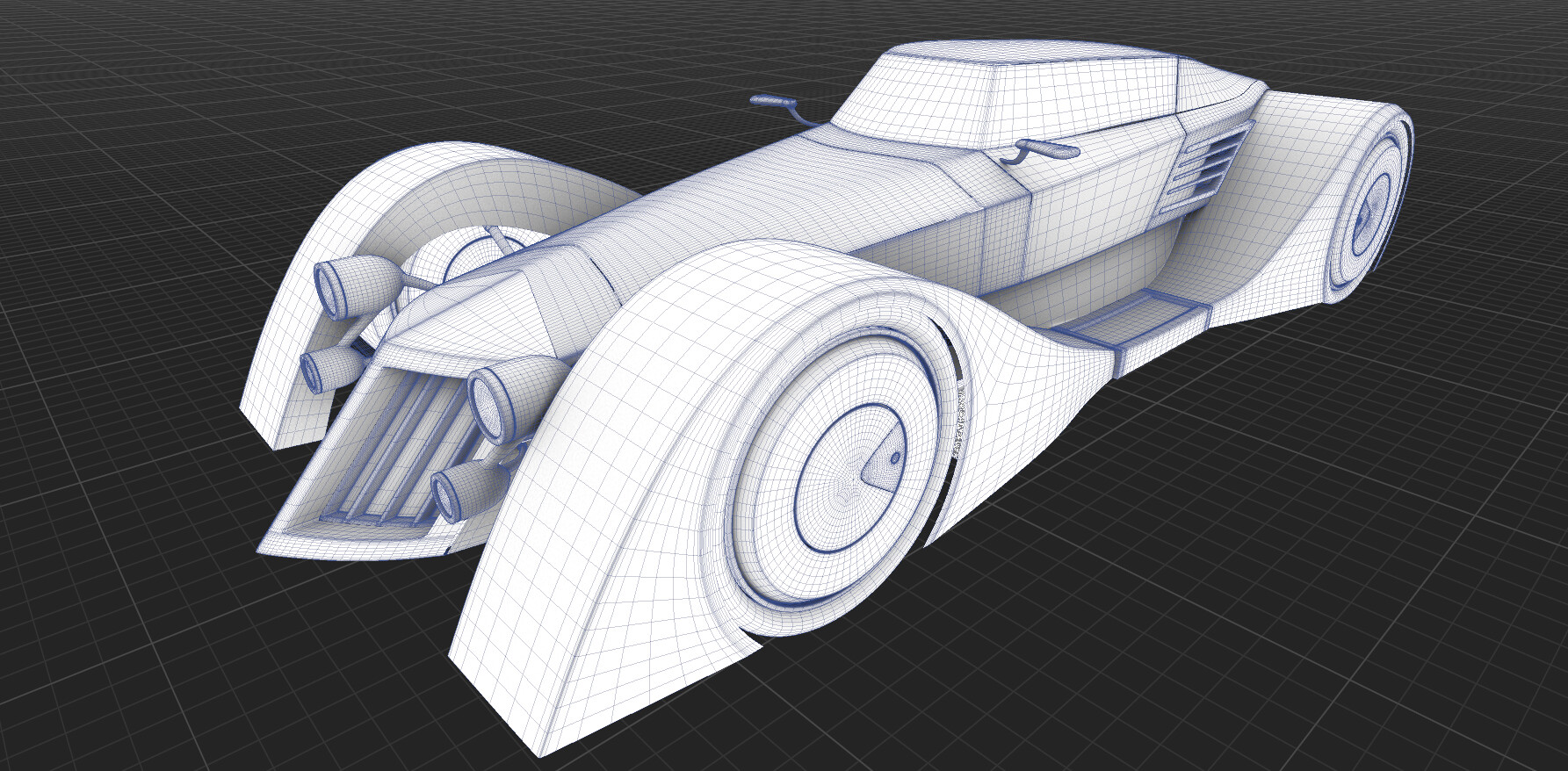 ArtStation - Mermac Retro Concept Car (3D model) | Resources