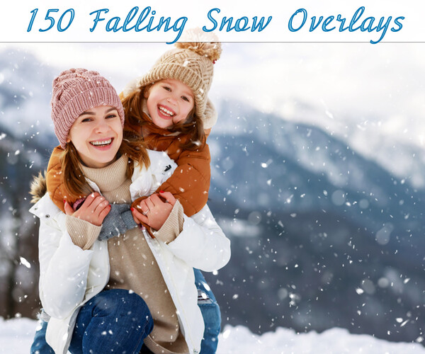 ArtStation - 150 Snow Overlays, Realistic snow, falling snow overlay ...