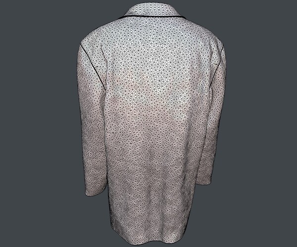 ArtStation - Gucci Ghost Coat Retro Low-poly | Game Assets