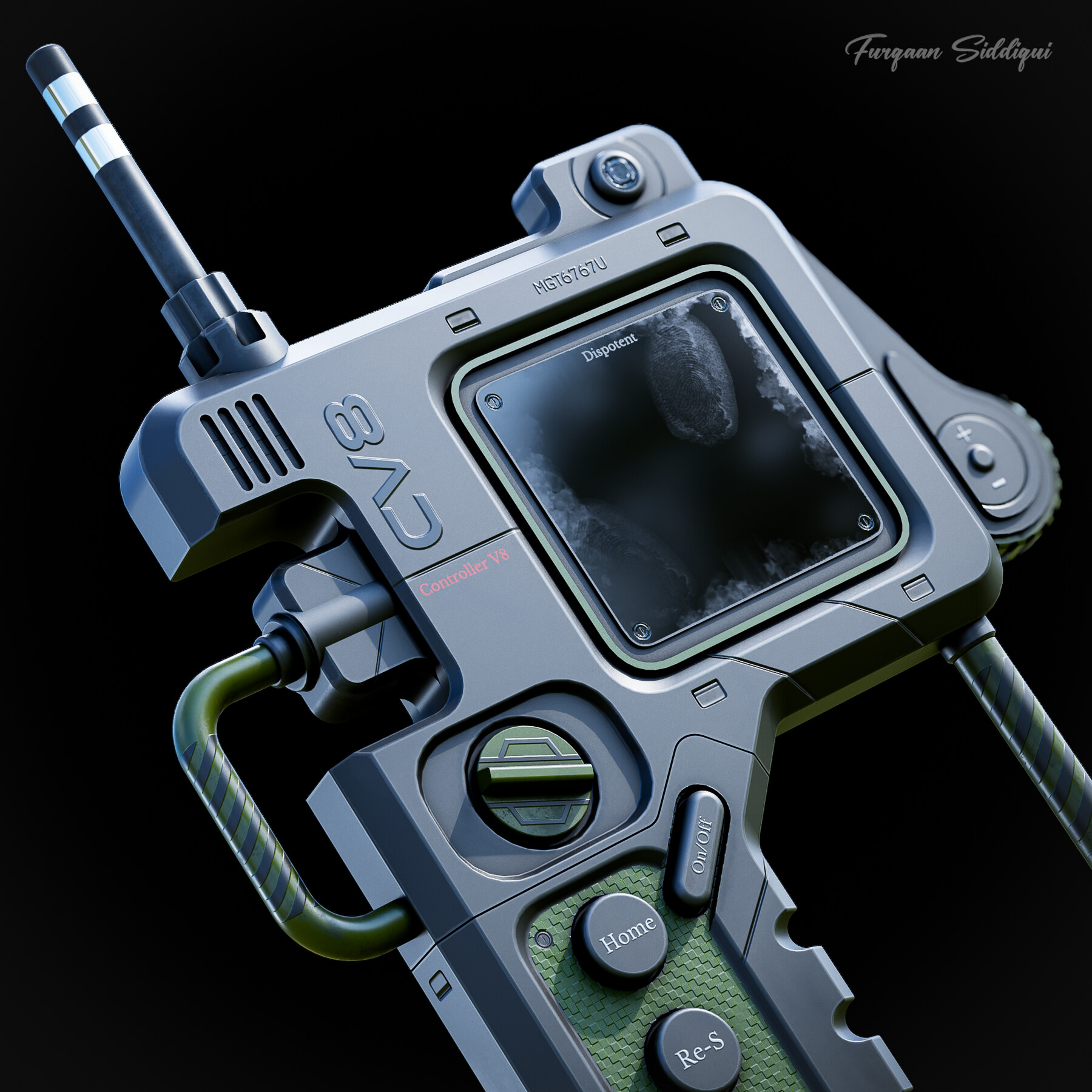 ArtStation - Sci-fi Controller V8 PBR | Game Assets