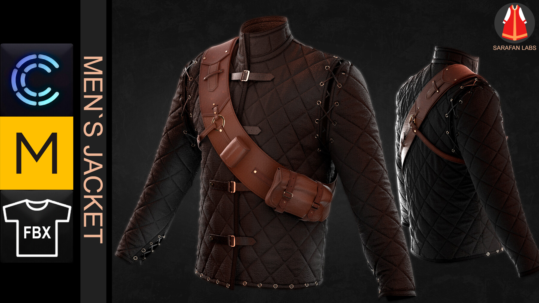 ArtStation - Men`s Medieval Jacket | Game Assets
