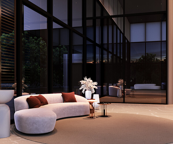 ArtStation - 3dsmax Hotel Lobby Corona Renderer | Game Assets