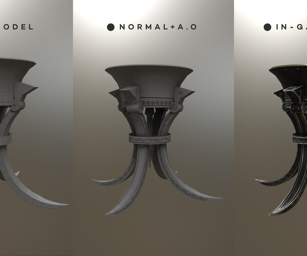 ArtStation - Fantasy Brazier | Game Assets