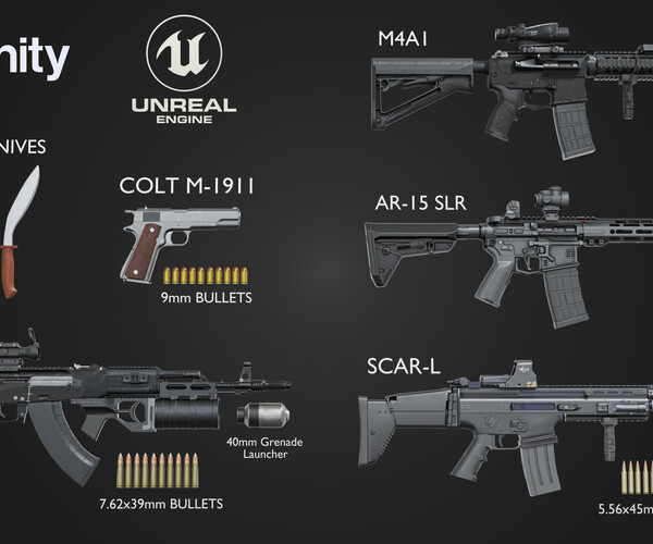 ArtStation - Military Weapons Collection | Game Assets