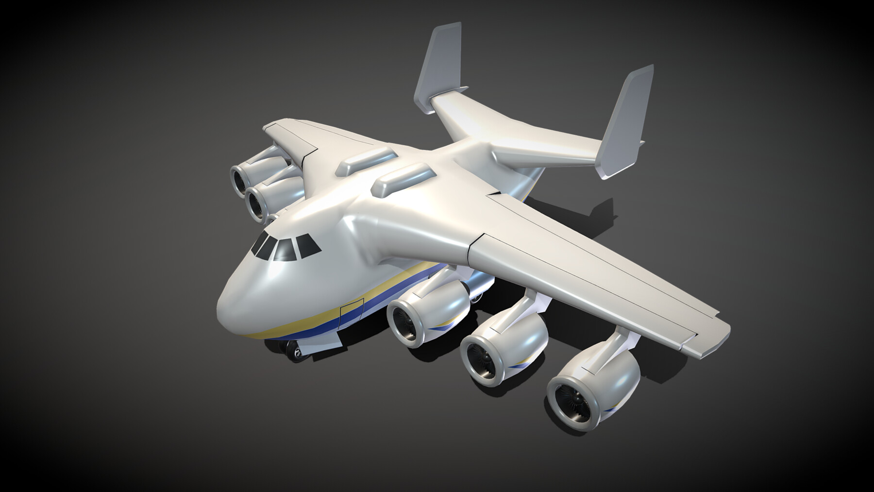 ArtStation - Cartoon Antonov An-225 Mriya | Game Assets