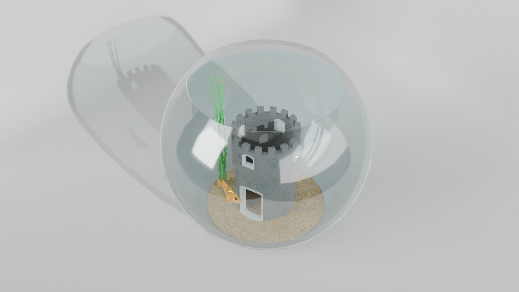 ArtStation - Fish bowl with Tower | Resources