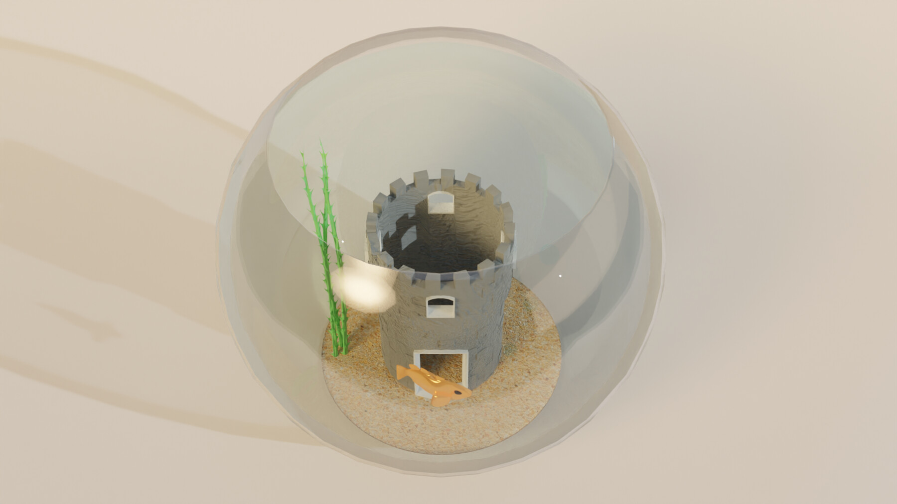 ArtStation - Fish bowl with Tower | Resources