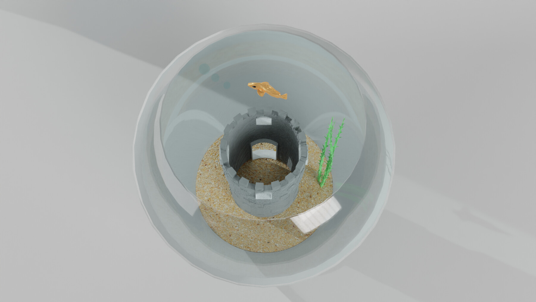 ArtStation - Fish bowl with Tower | Resources