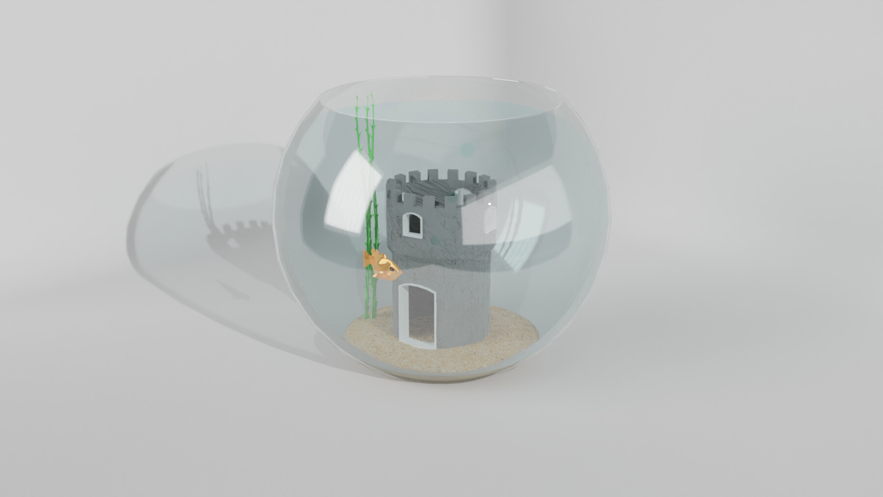 ArtStation - Fish bowl with Tower | Resources