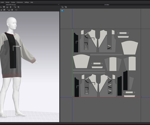 ArtStation - Streetwear Oversize Sweater #009 - Clo 3D / Marvelous ...