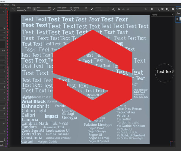 ArtStation - Base Fonts Tool for Substance Painter | Resources