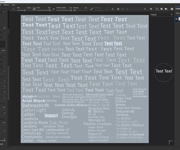 ArtStation - Base Fonts Tool for Substance Painter | Resources