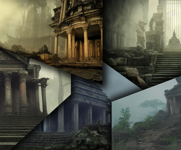 ArtStation - 148 Destroyed Historical Buildings (More Than 8K ...