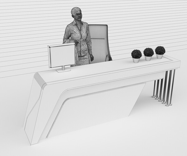 ArtStation - Reception Desk - 013 | Resources