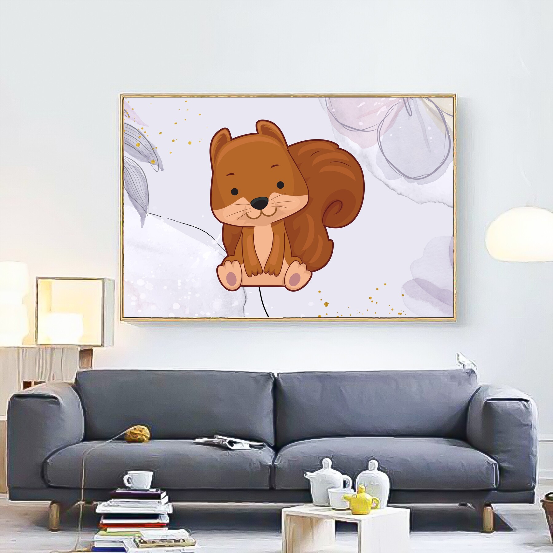 ArtStation - Baby Animals Poster Wall Decor - Girl Room Cute Animal ...