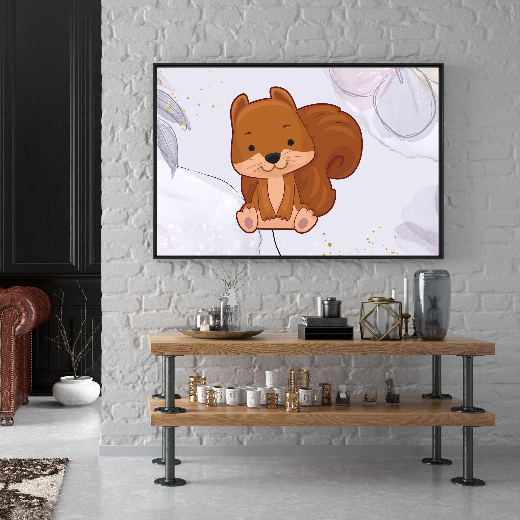 ArtStation - Baby Animals Poster Wall Decor - Girl Room Cute Animal ...