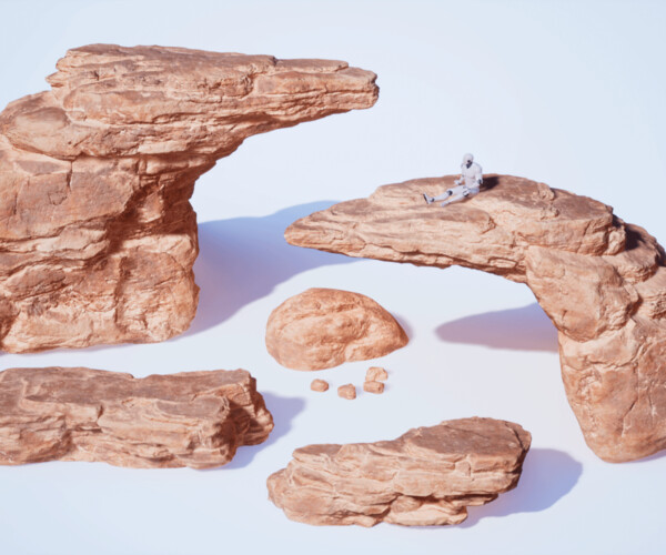 ArtStation - Desert Cliffs and Rocks [Unreal Engine 4 & 5] | Game Assets