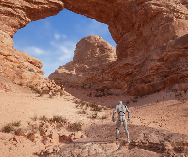 ArtStation - Desert Cliffs and Rocks [Unreal Engine 4 & 5] | Game Assets