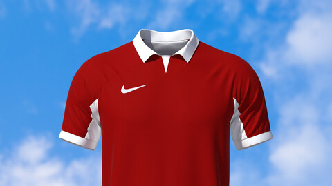 ArtStation - Polo Collar Football Shirt for CLO3D & Marvelous Designer ...