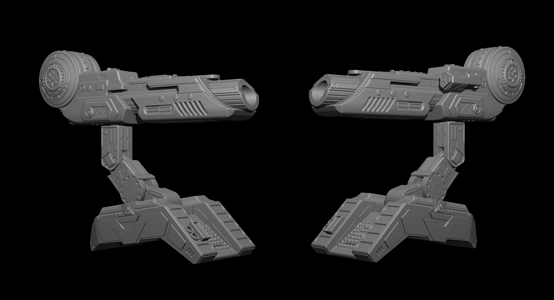 ArtStation - Predator Shoulder Cannon plasma Two Size File STL – OBJ ...