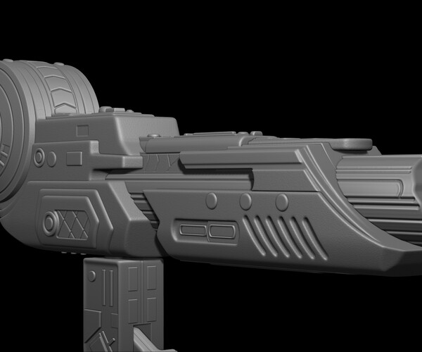 ArtStation - Predator Shoulder Cannon plasma Two Size File STL – OBJ ...