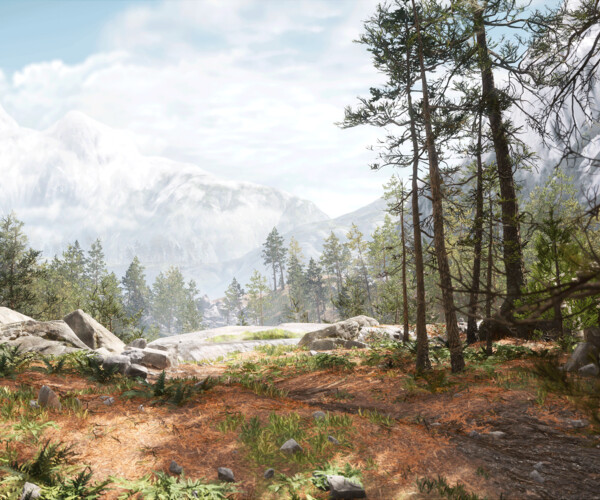 ArtStation - Rocky Pine Forest [Unreal Engine 4 & 5] | Game Assets