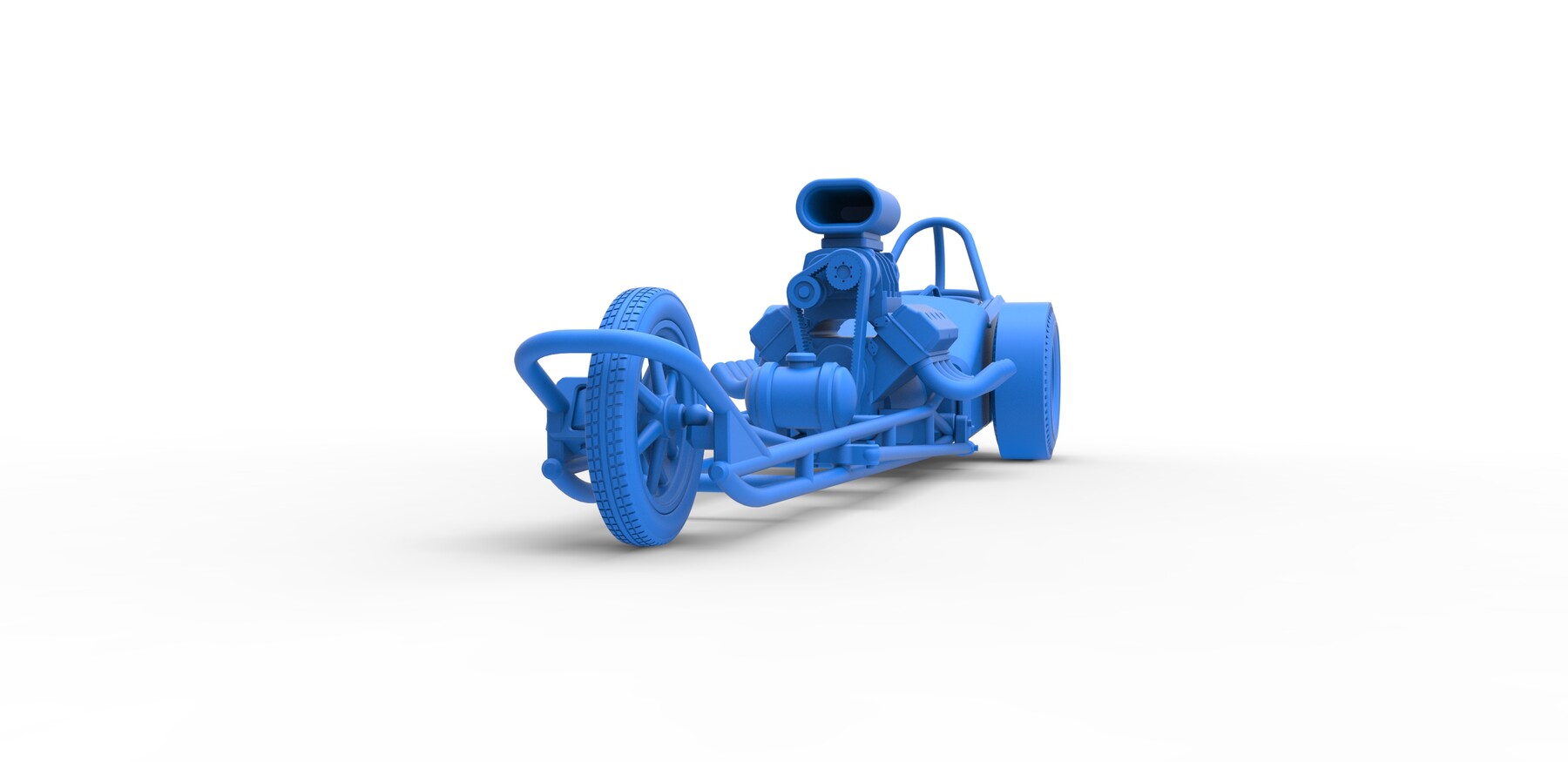 ArtStation - 3D printable Diecast Front engine old school three wheeled ...