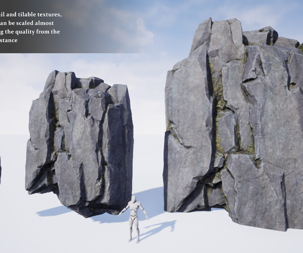 ArtStation - Realistic-Looking Cliffs and Rocks [Unreal Engine 4 & 5 ...
