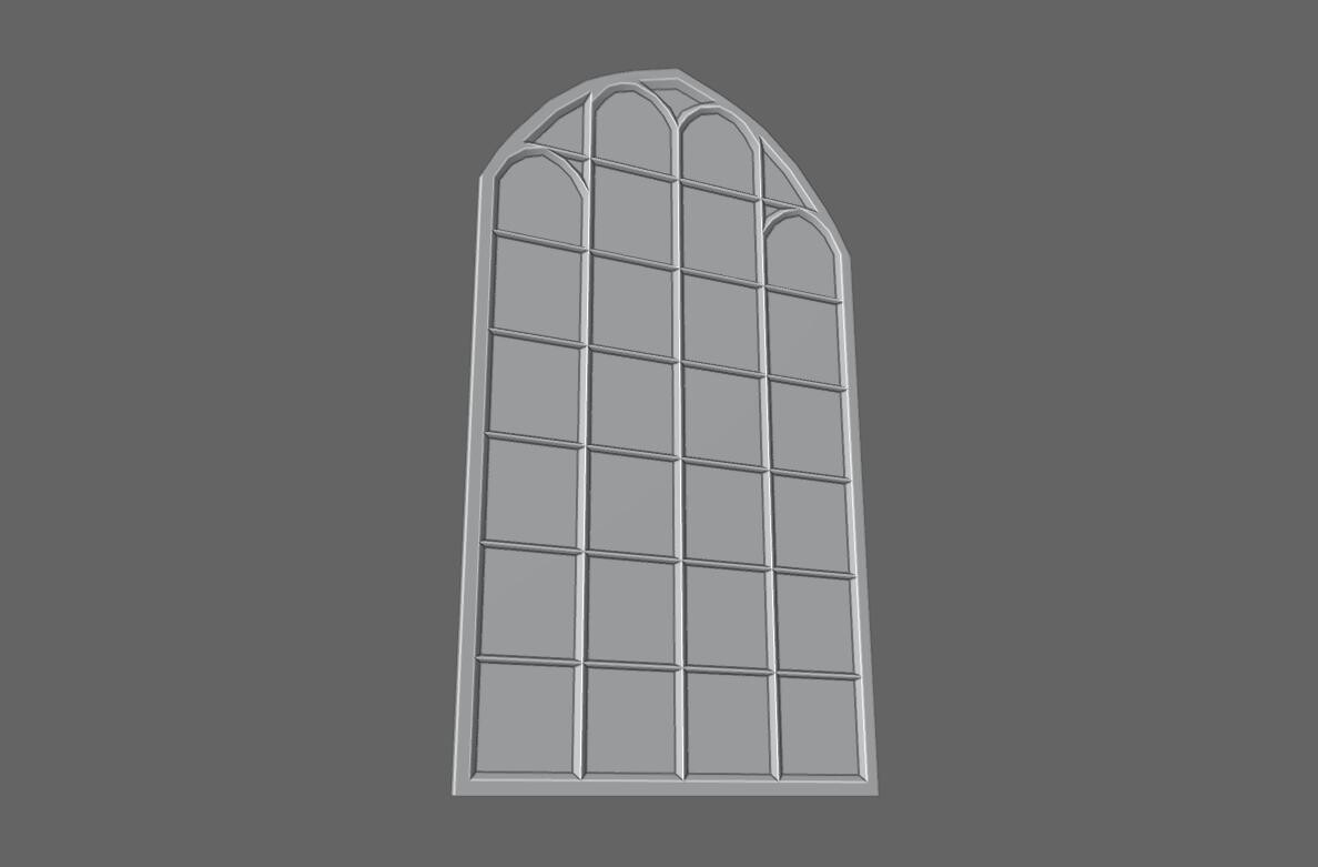 ArtStation - Stained Glass Window - Vitral Low-poly 3D model | Game Assets