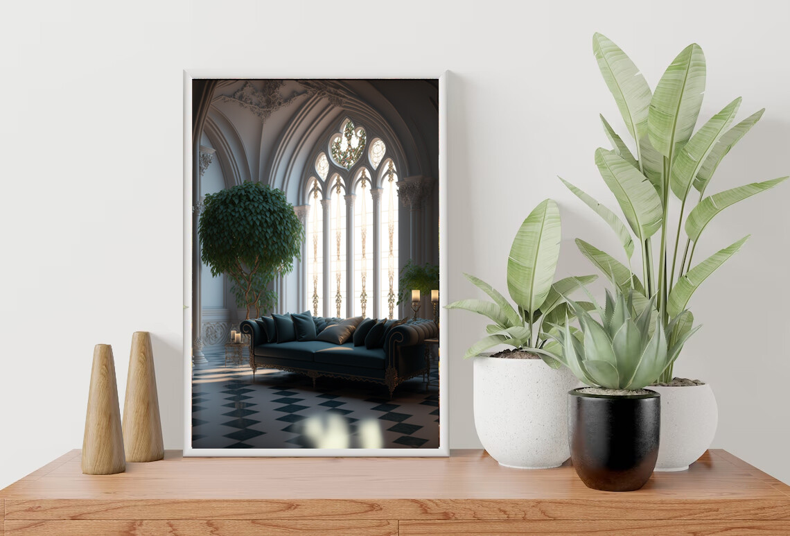 ArtStation - interior house design | realistic living room with large ...