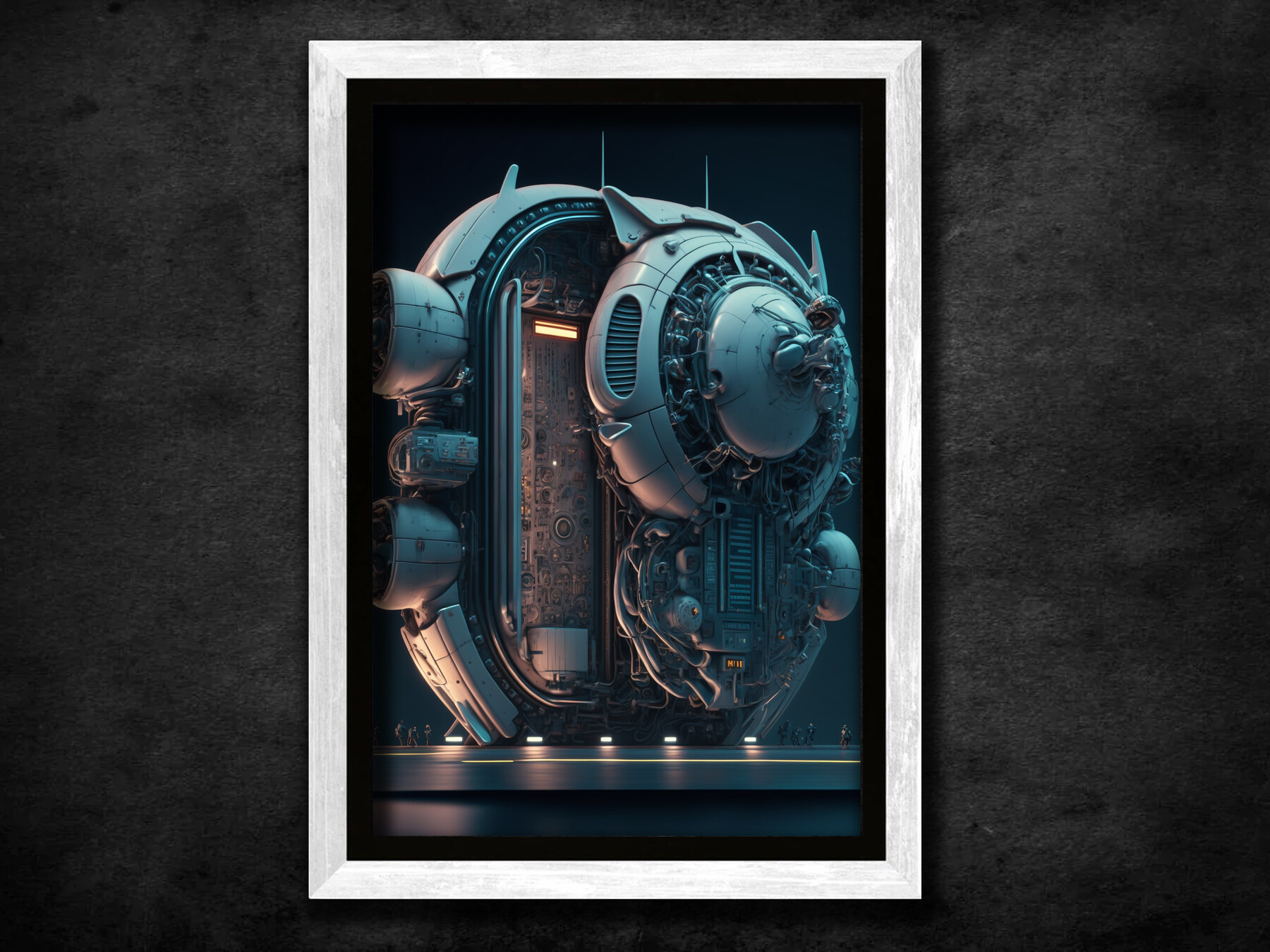 ArtStation - Massive futuristic scifi machine 3d render | Digital Art ...