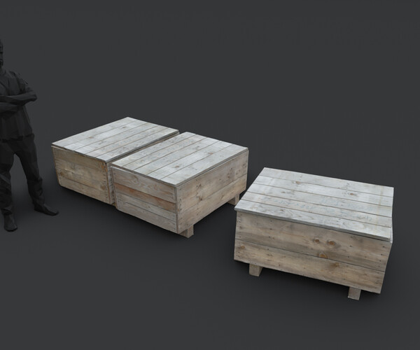 ArtStation - wooden box | Game Assets