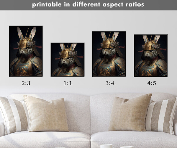 ArtStation - Japanese samurai rabbit warrior with traditional suit and ...